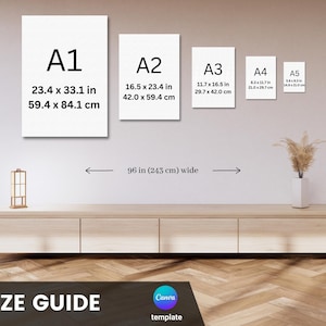 ISO Paper Size Chart | A Series Paper Sizes Mockup - Etsy