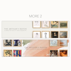 Frame Mockup Banner, Etsy Shop Banner Mockup for Prints,photo Frame ...