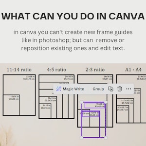 Editable Gallery Wall Art Size Guide, Gallery Wall Decor Size Chart ...
