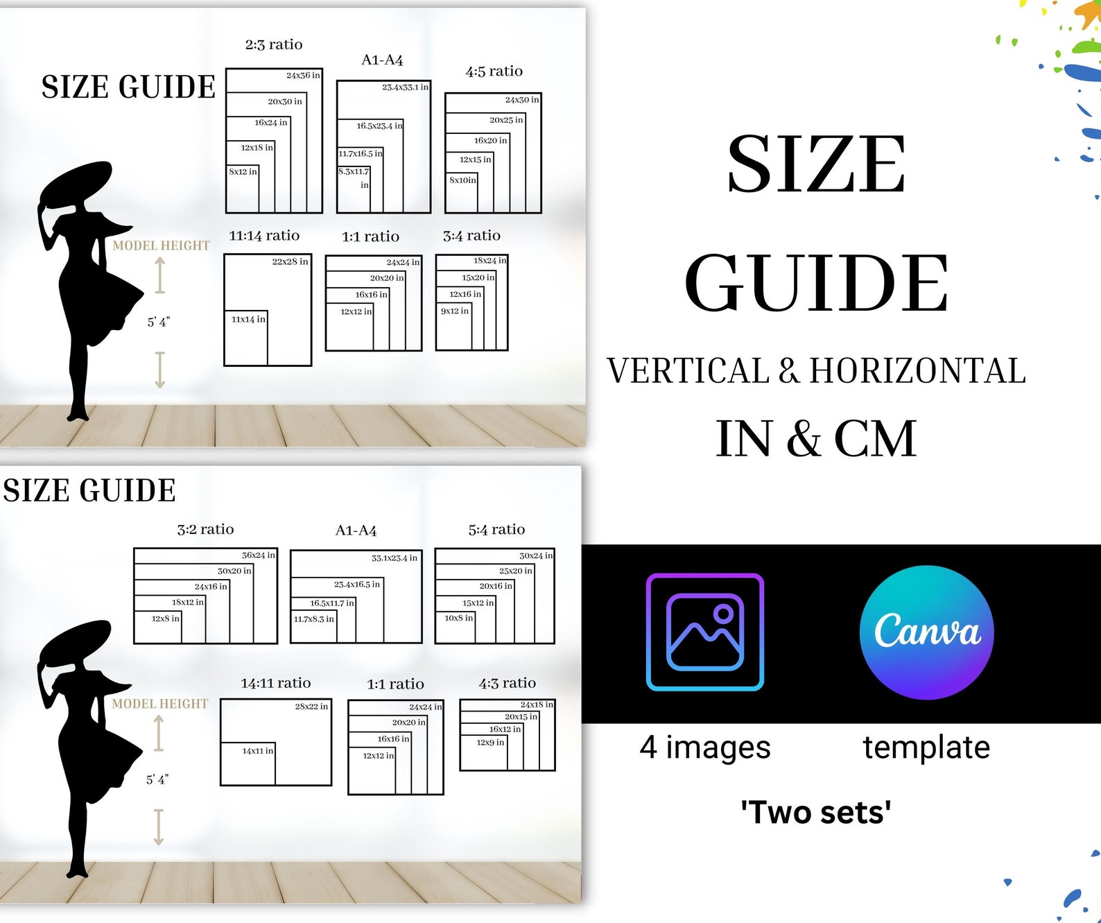 Art Print Size Guide Aspect Ratio Wall Art Size Guide Poster - Etsy