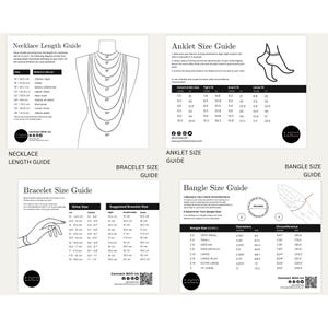 Editable Jewelry Size Guide Bundle | Necklace Size Chart Template ...