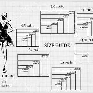 Wall Art Size Guide ,vertical and Horizontal Frame Size Comparison ...