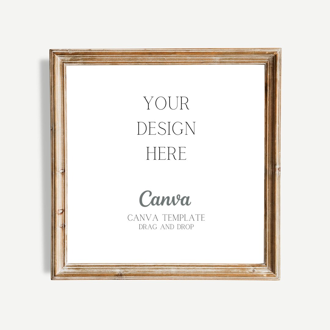 Square Frame Mockup Bundle: Home Decor Art Display (canva Template) - Etsy