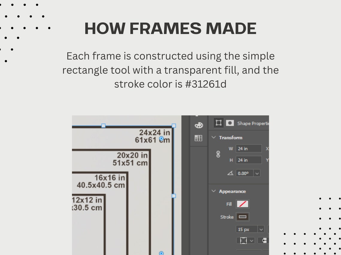 Wall Art Size Guide Template: Editable Chart for Canva & Photoshop - Etsy