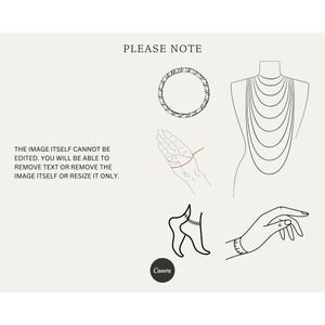 Editable Jewelry Size Chart Template: Necklace, Bracelet, Anklet (canva ...