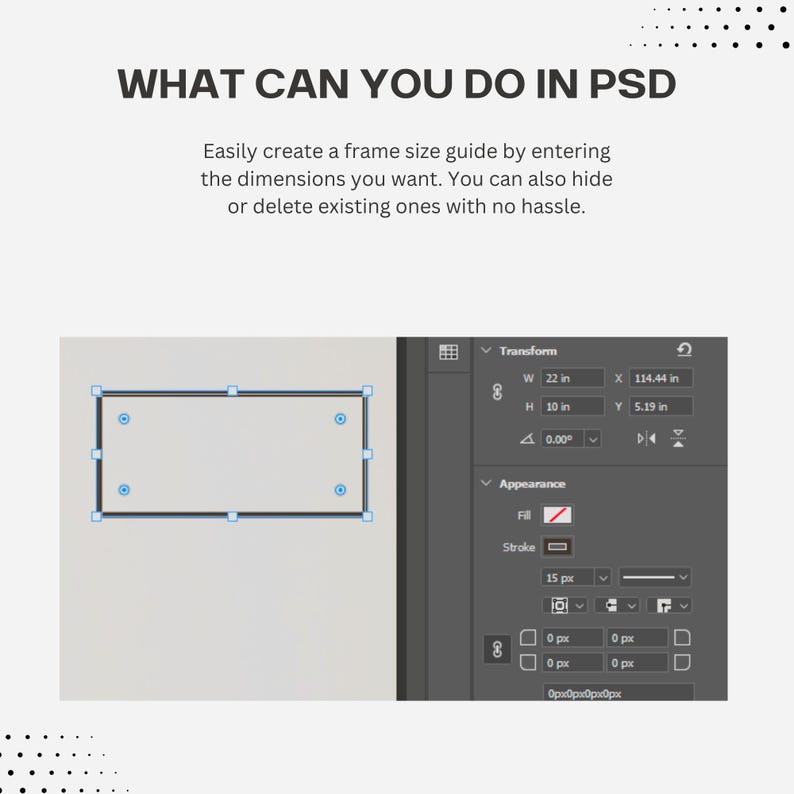 Editable Wall Art Size Guide: Canva & Photoshop Template (digital ...