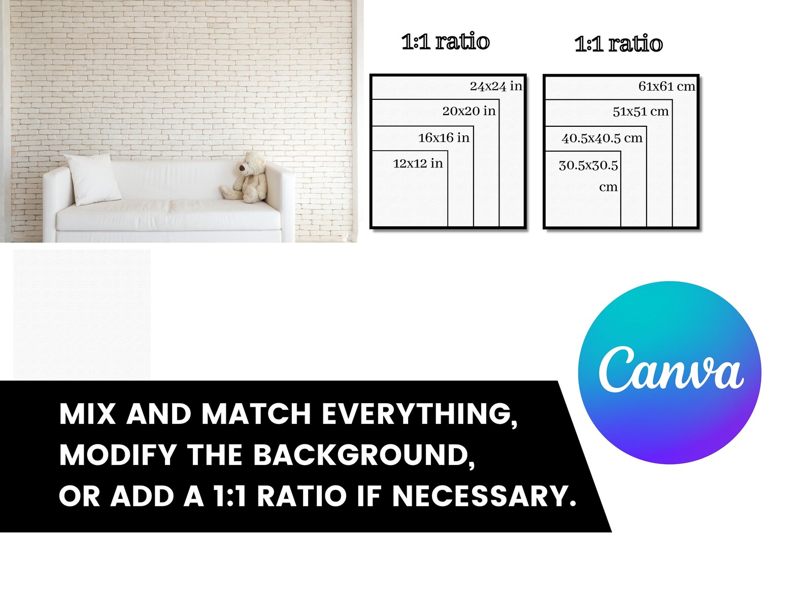 Art Print Size Guide Ratio Size Guide Picture Frame Size - Etsy
