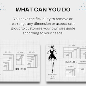 Wall Art Size Guide ,vertical and Horizontal Frame Size Comparison ...