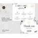 Cake Care Card Cake Instructions Cake Instructions Card Cake Care ...