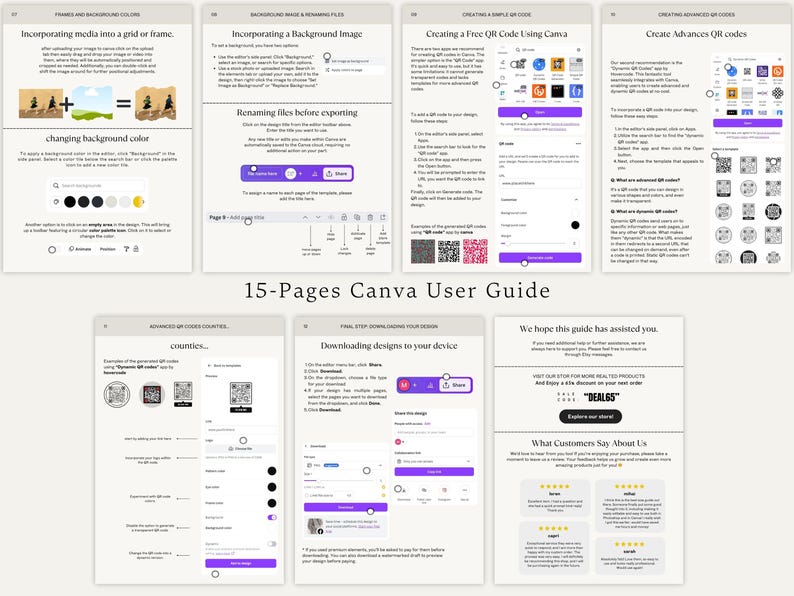 Canva User Guide Template for Etsy Sellers (digital Download) - Etsy