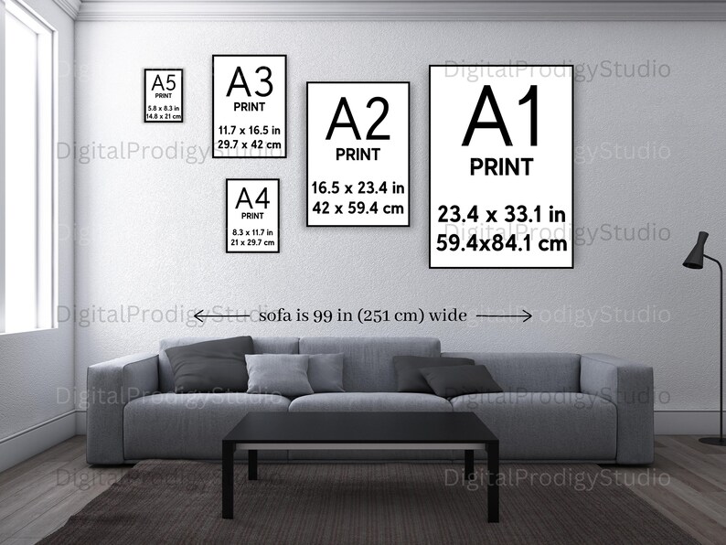 A1 A2 A3 A4 and A5 Paper Sizes A Guide to A1 A2 A3 - Etsy UK