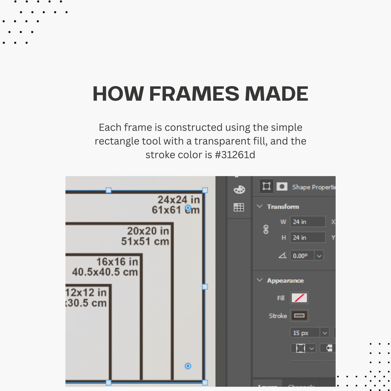Wall Art Size Chart Template: Editable Guide for Photoshop & Canva ...