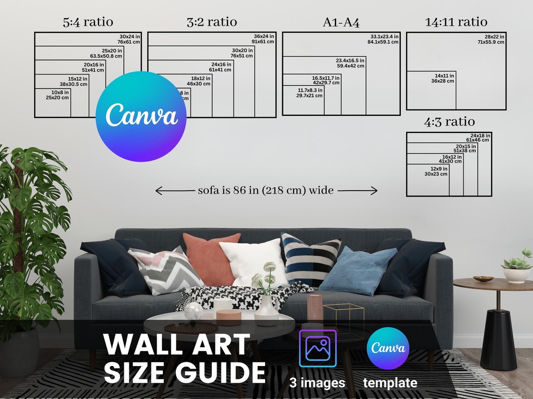 Wall Art Size Guide, Frame Sizes Guide, Poster Size Guide, Print Size ...