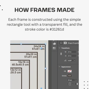 Editable Wall Art Size Chart for Photoshop and Canva - Customizable ...