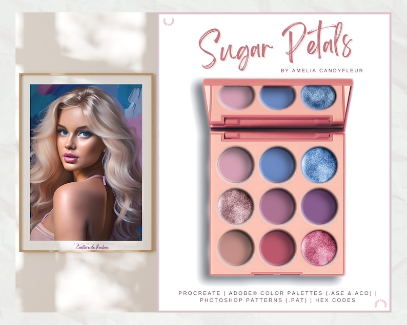 Sugar Petals Procreate Color Palette HEX Codes Digital Download Color ...