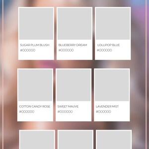 Sugar Petals Procreate Color Palette HEX Codes Digital Download Color ...