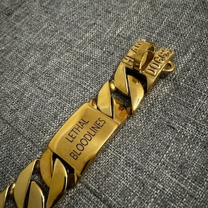 Personalized Cuban Chain, Cuban Chain Dog, Gold Chain Dog,id Link Dog ...