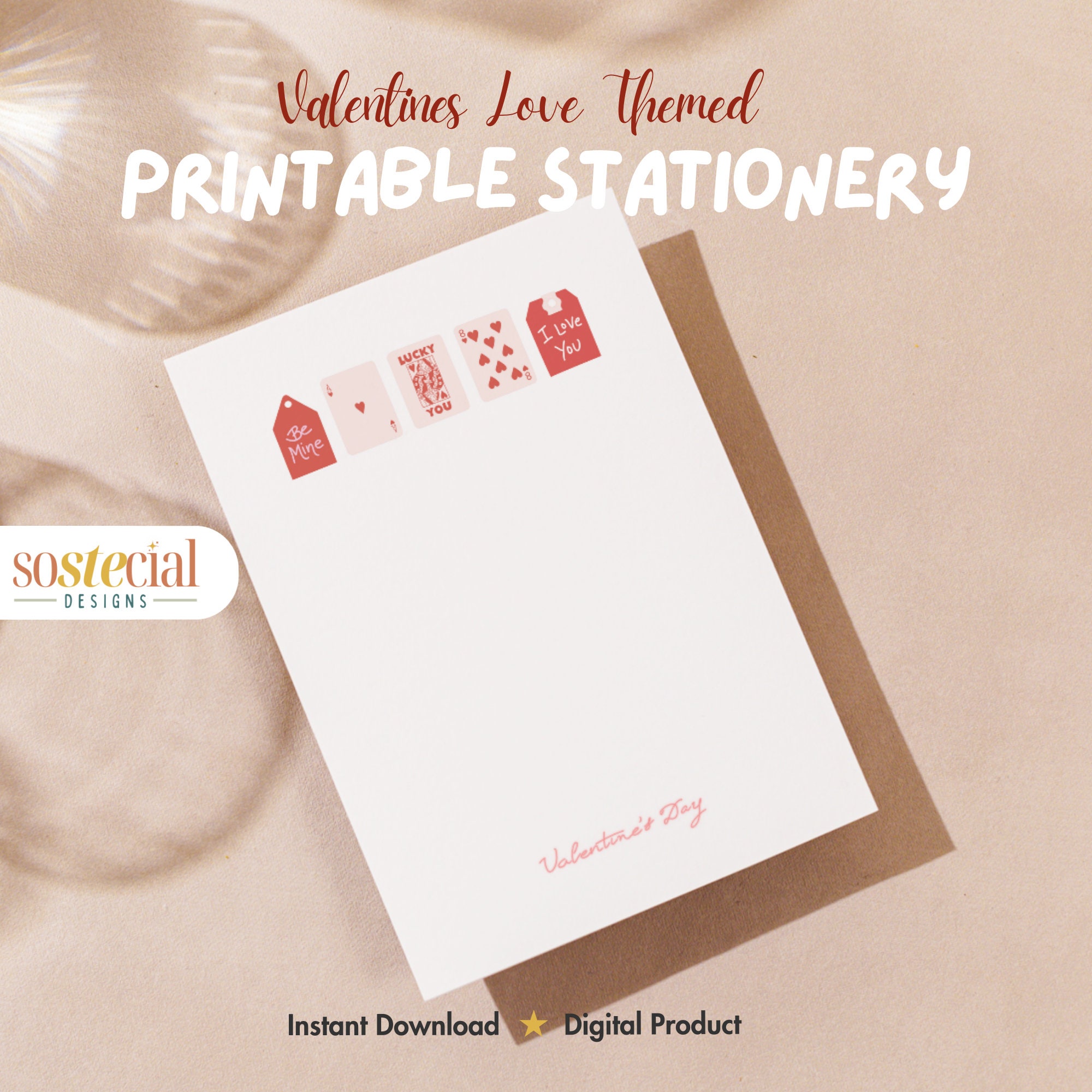 Express Your Love: Printable Stationery for Heartfelt Letters and ...