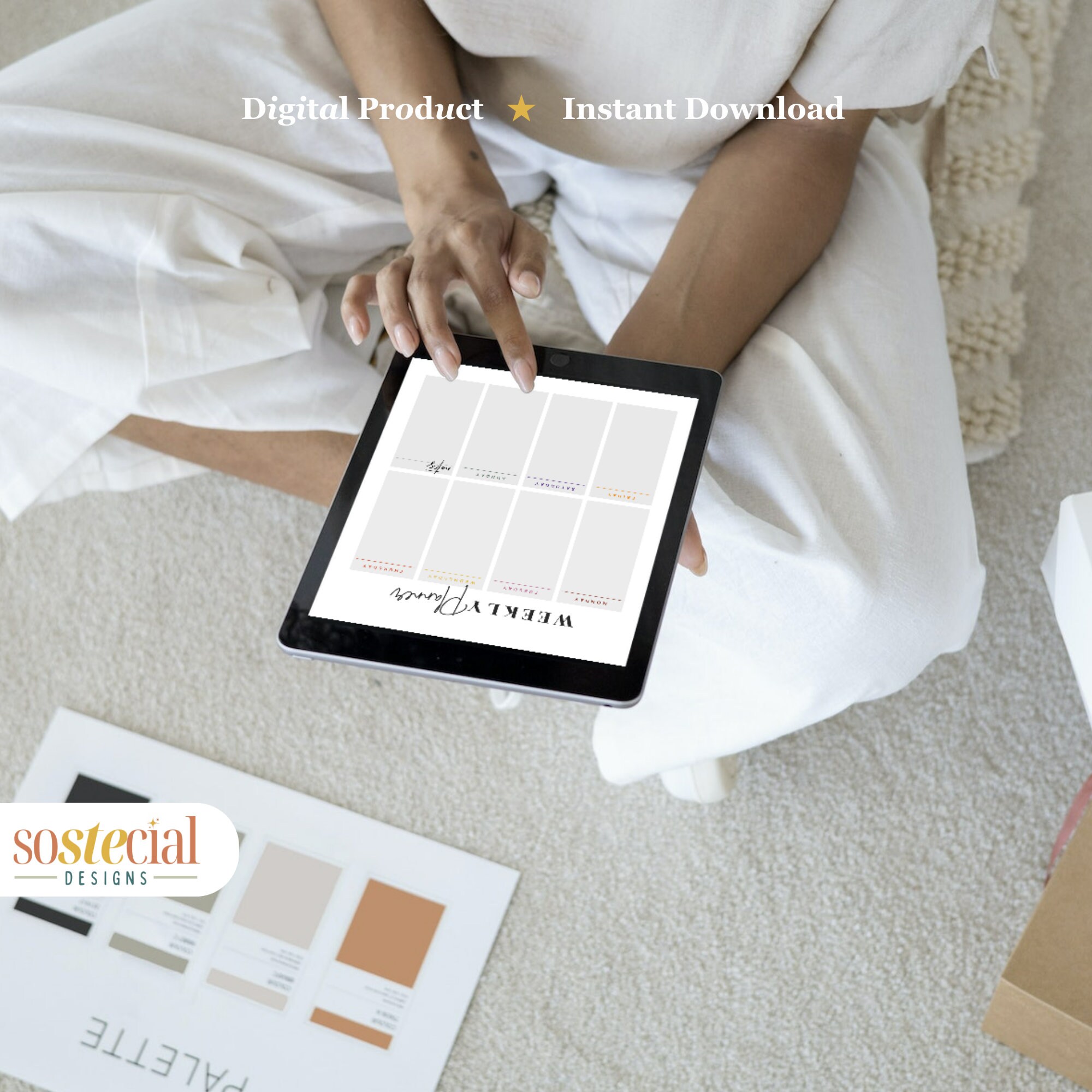 Diabetes Week Planner With Meal Suggestions and Grocery Checklist in ...