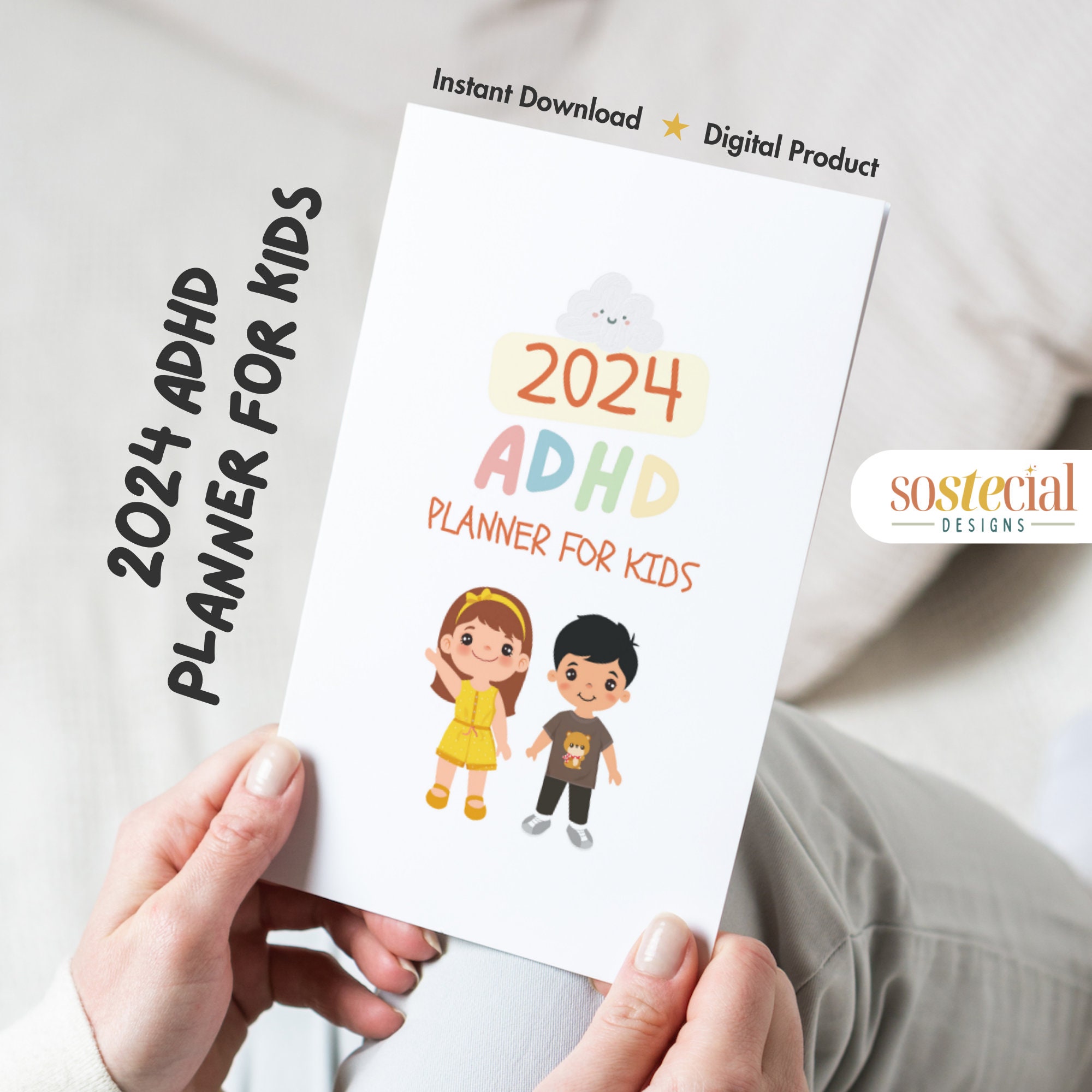 Unlock Focus and Fun This 2024 With the ADHD Planner for Kids Colorful ...