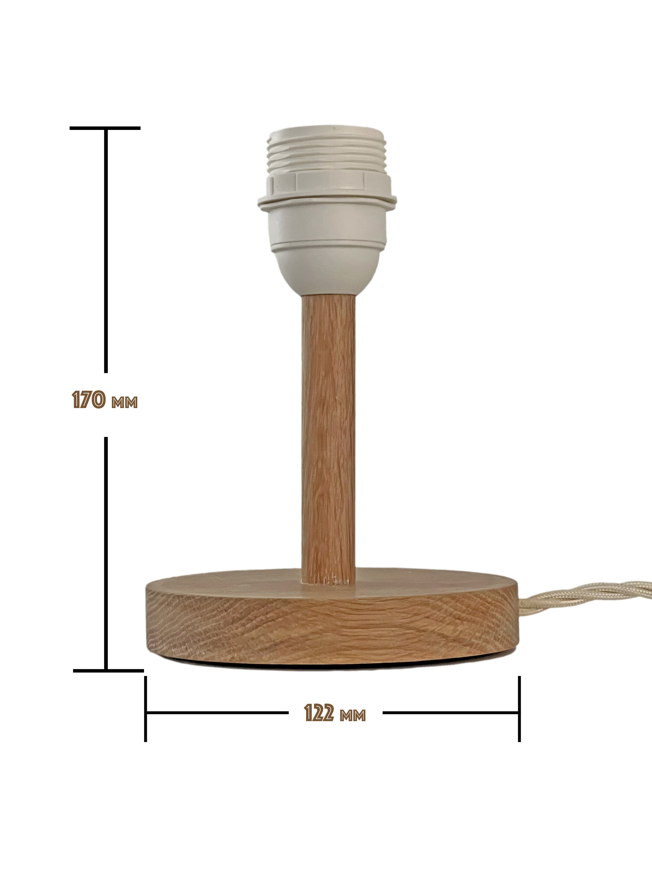 Handmade Oak Lampshade Base - Etsy UK