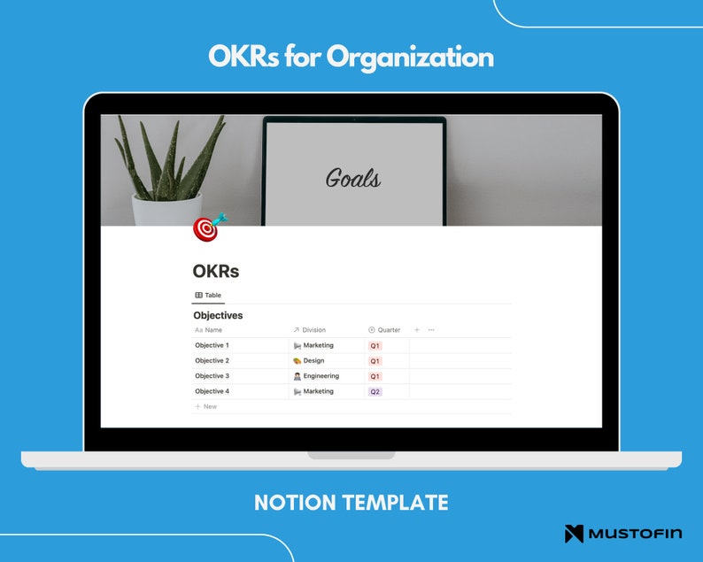 Objectives and Key Results (okrs) Template | Notion - Etsy