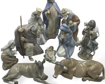 Lladro Nao 8 Piece Nativity Set - Etsy