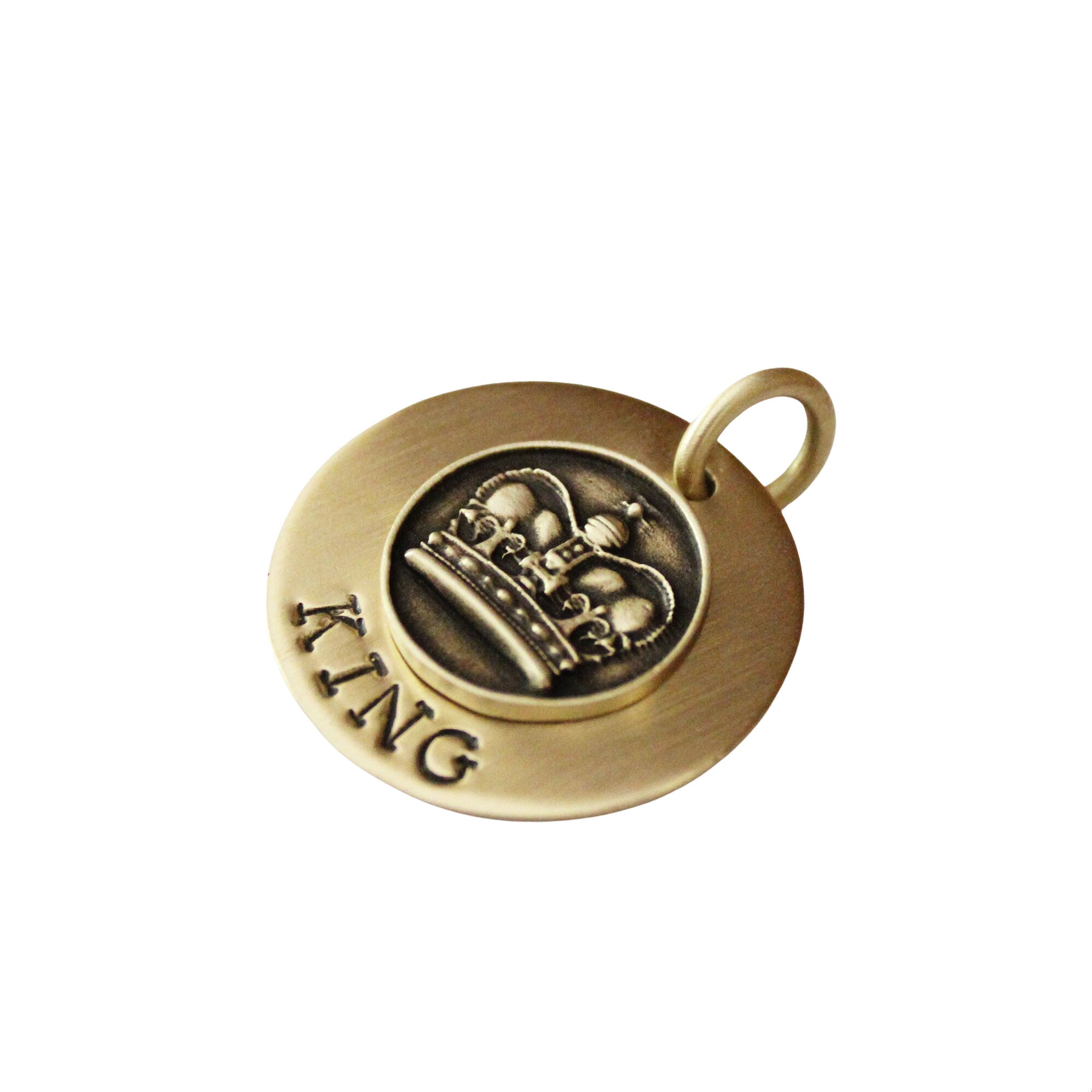 Personalized King Crown Dog Tag ID - Etsy