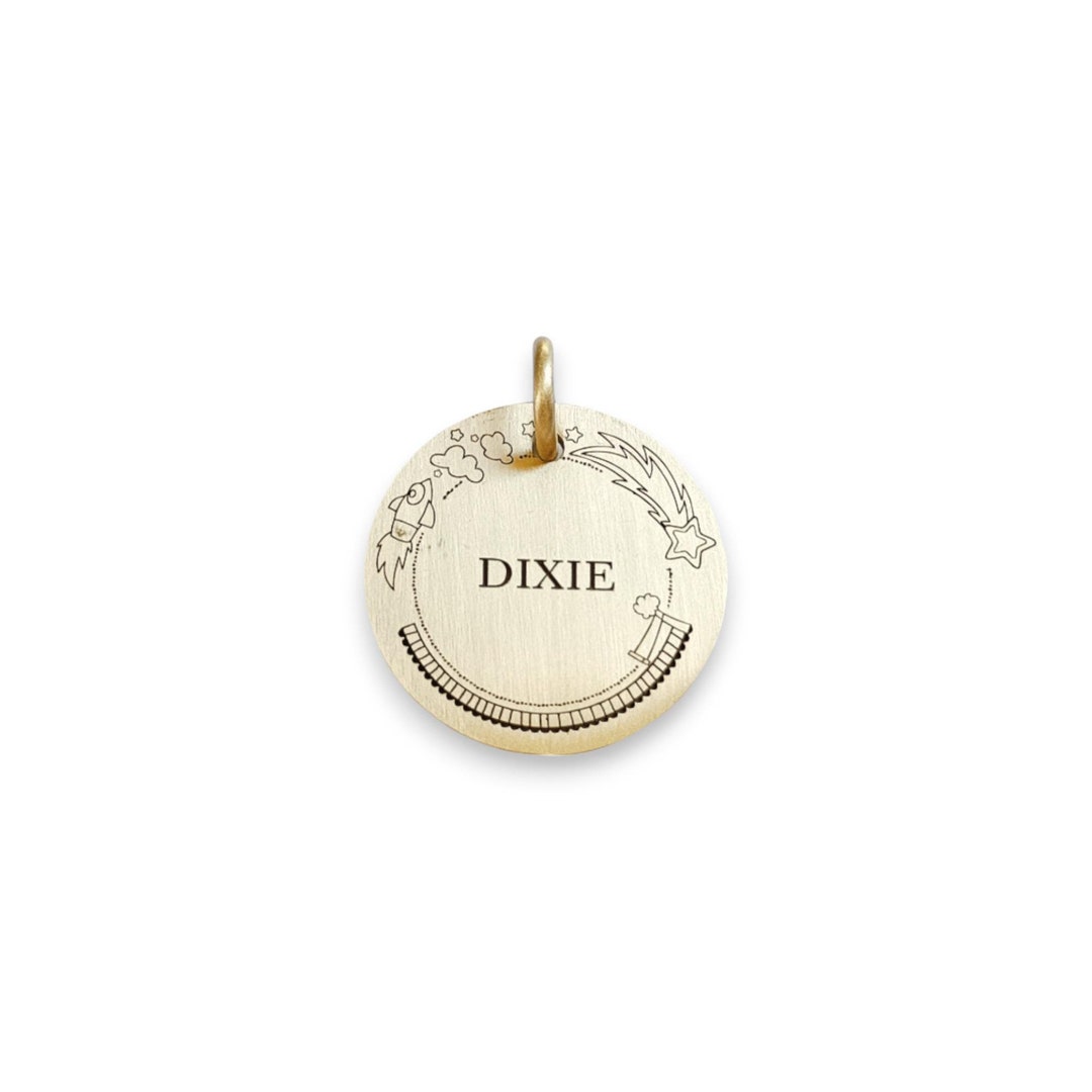 Comet Dog ID Tag, Shooting Star Pet ID Tags, Personalized Dog Collar ...