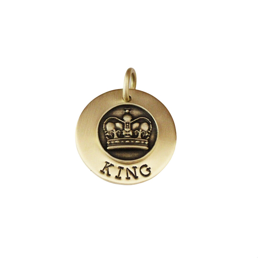 Personalized King Crown Dog Tag ID - Etsy