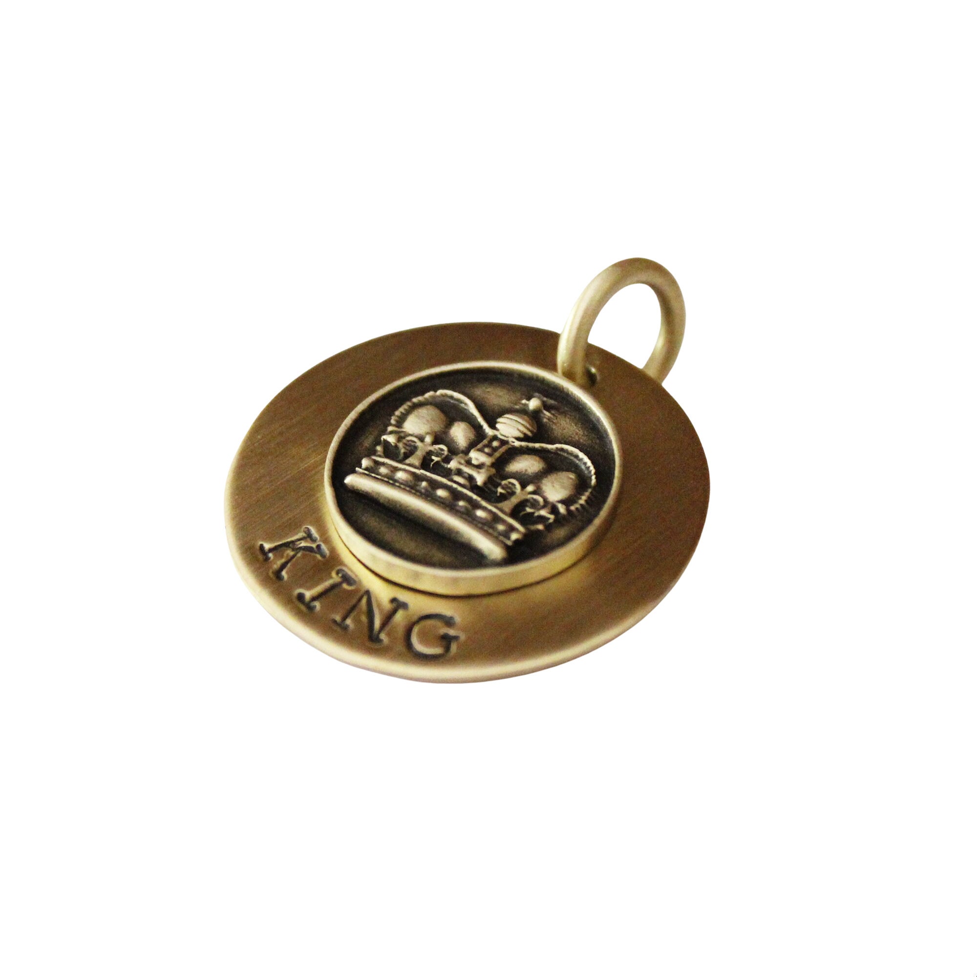 Personalized King Crown Dog Tag ID - Etsy