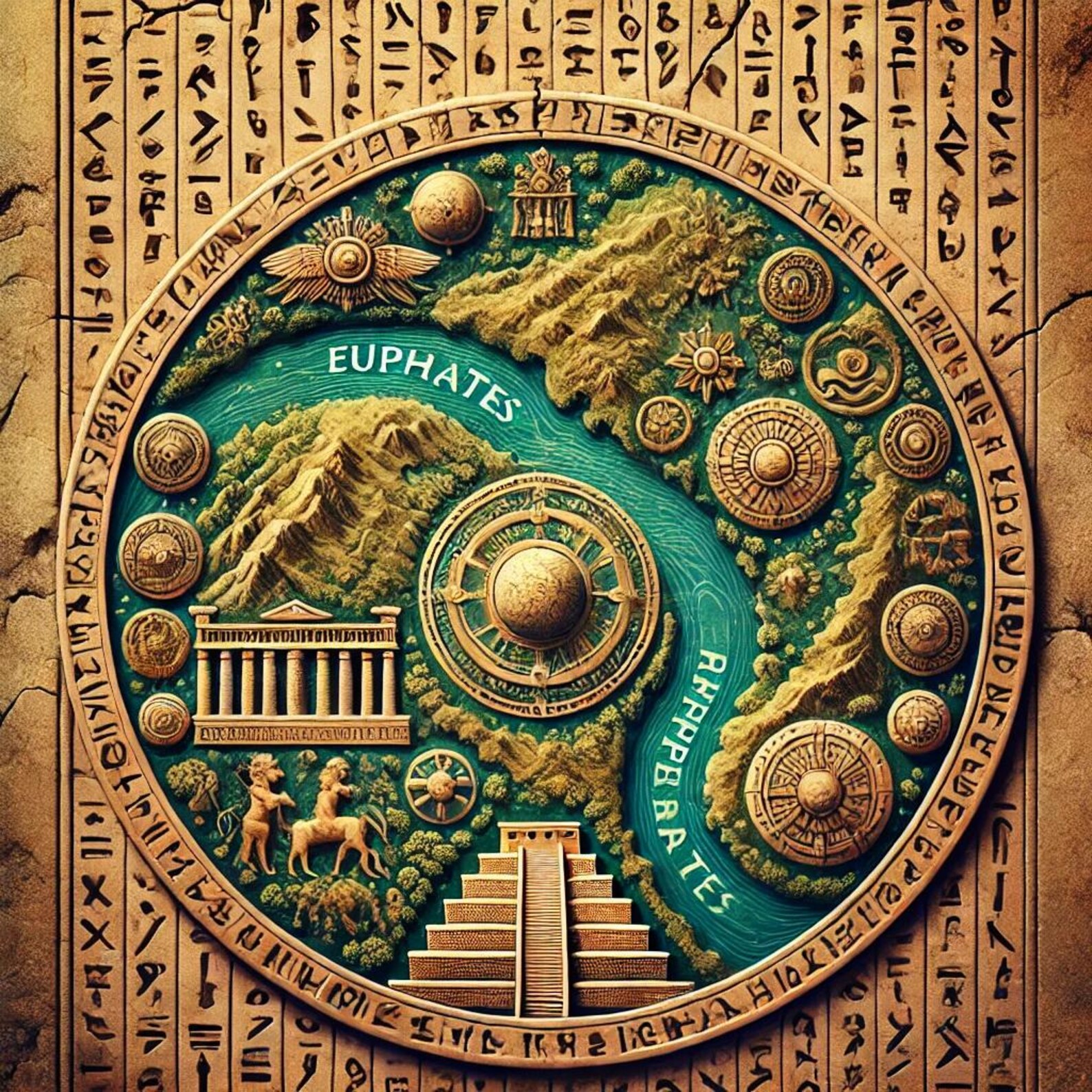 Vintage Sumerian Map - Etsy