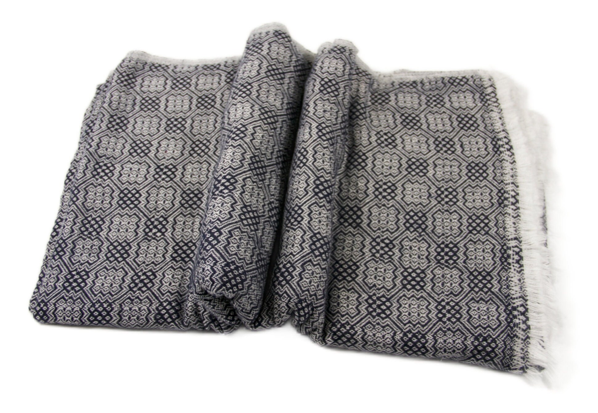 Mens Ladies Wool Shawl Wrap Couch Bedding Spread Sofa Throws Blanket ...