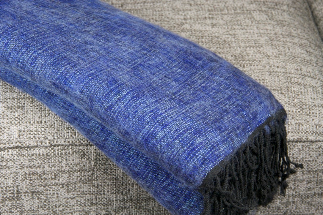 Yak Wool Blanket Throws Sofa Bed Spread Meditation Mens Ladies Shawl ...