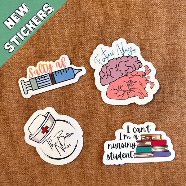 Nursing Stickers - Etsy