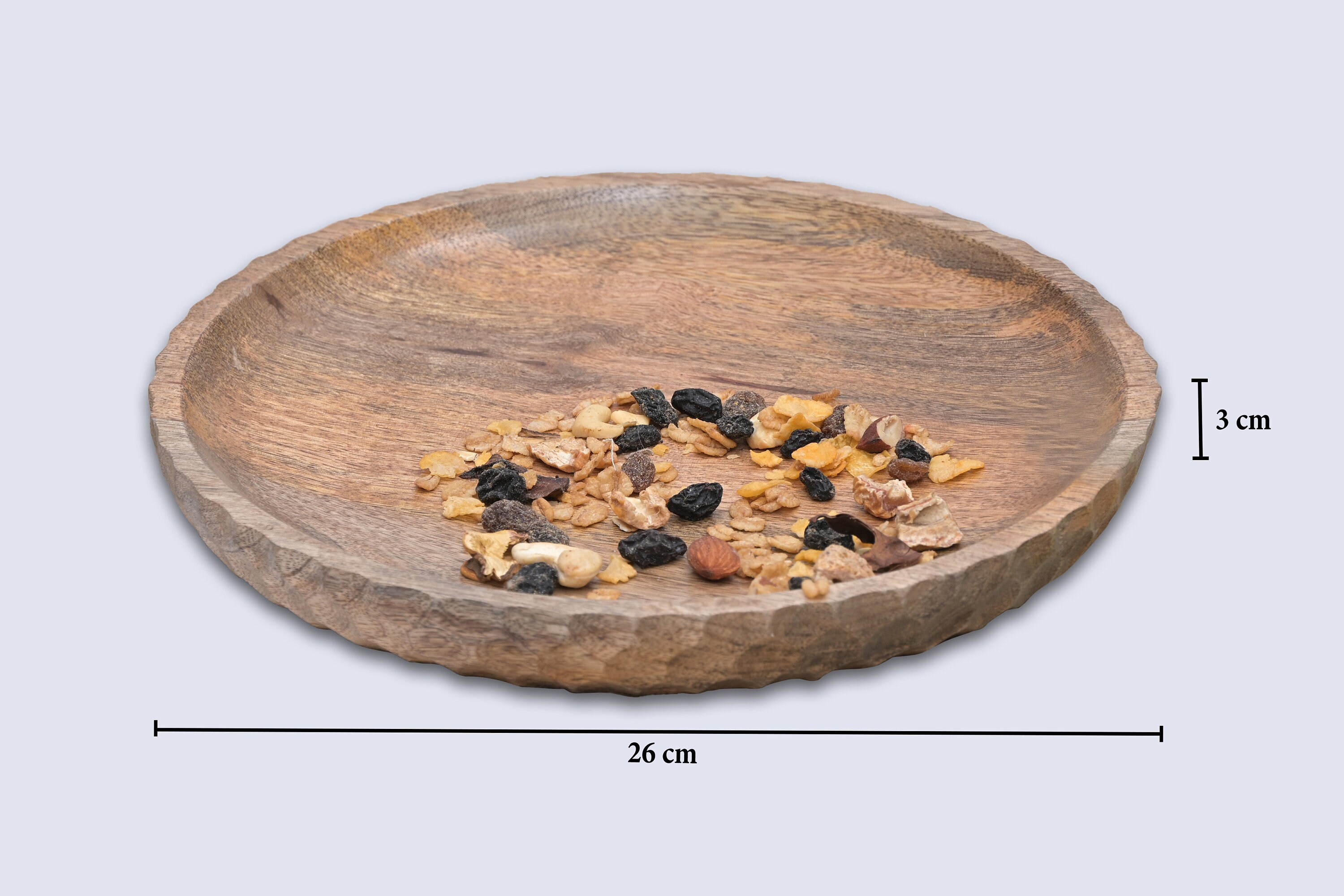 Foresthaven Handmade Wooden Serving Plate Round Wooden - Etsy