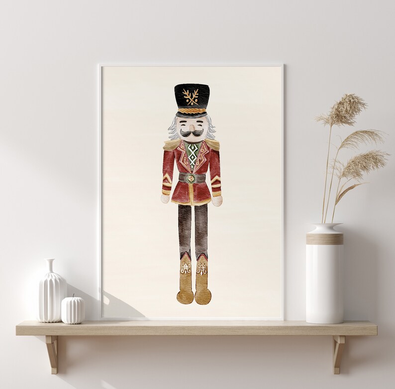 Gallery Set of 3 Vintage Christmas Digital Prints, Nutcracker Christmas ...