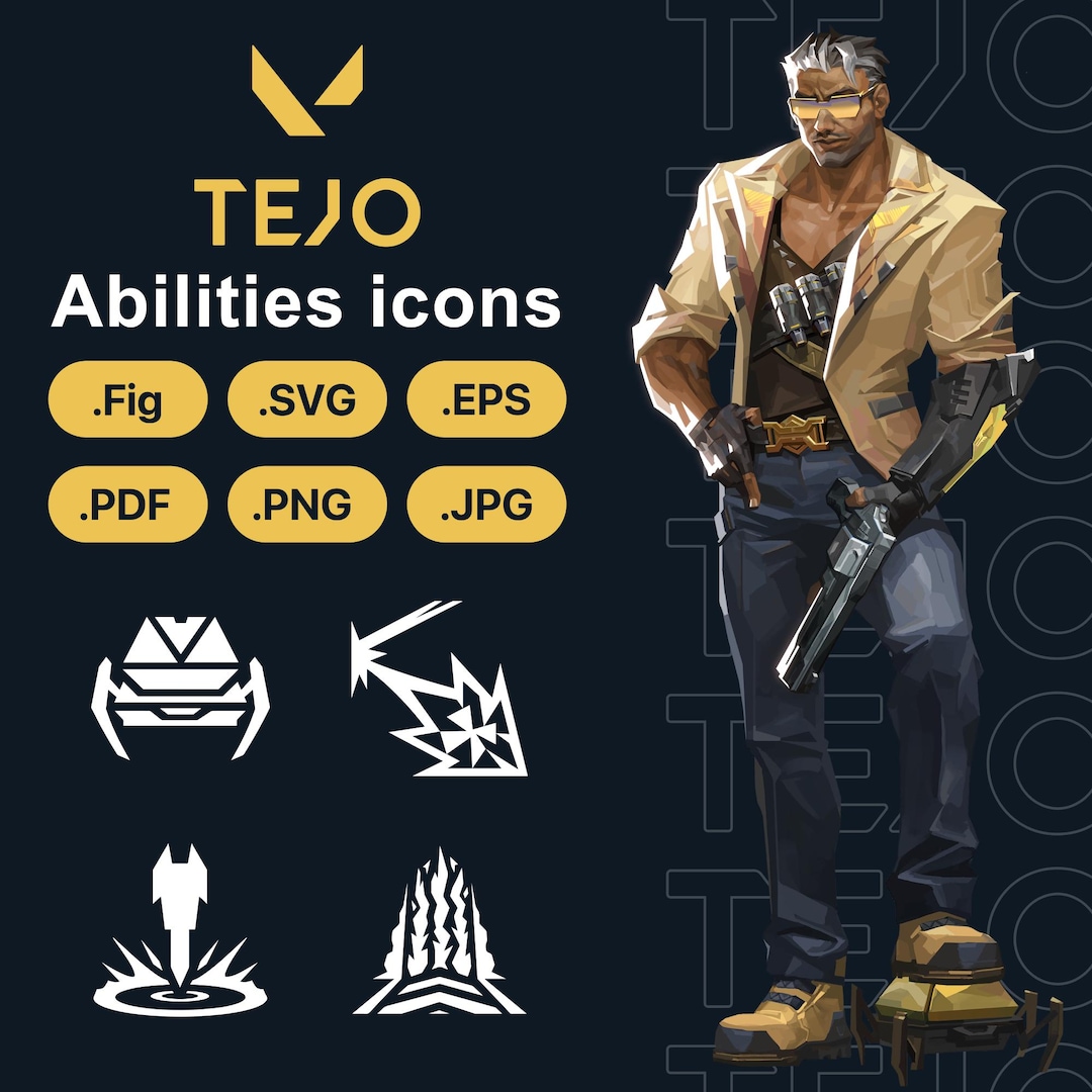 Valorant Tejo Agent Abilities Icons - SVG PNG EPS Pdf Figma Vector Logo ...
