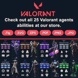 Valorant Fade Agent Abilities Icons - SVG PNG EPS Pdf Figma Vector Logo ...
