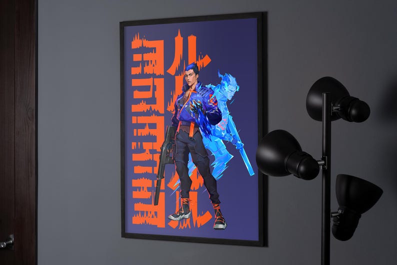 Valorant Yoru Art Print: Gaming Room Decor - Etsy