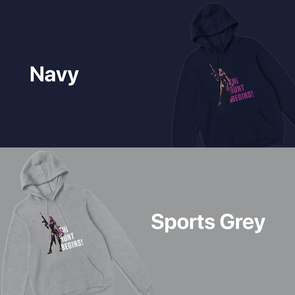 The Hunt Begins Reyna Hoodie From Valorant Valorant Merch, Video Game ...