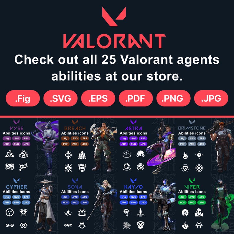 Valorant Skye Agent Abilities Icons: Vector Logo (digital Download) - Etsy