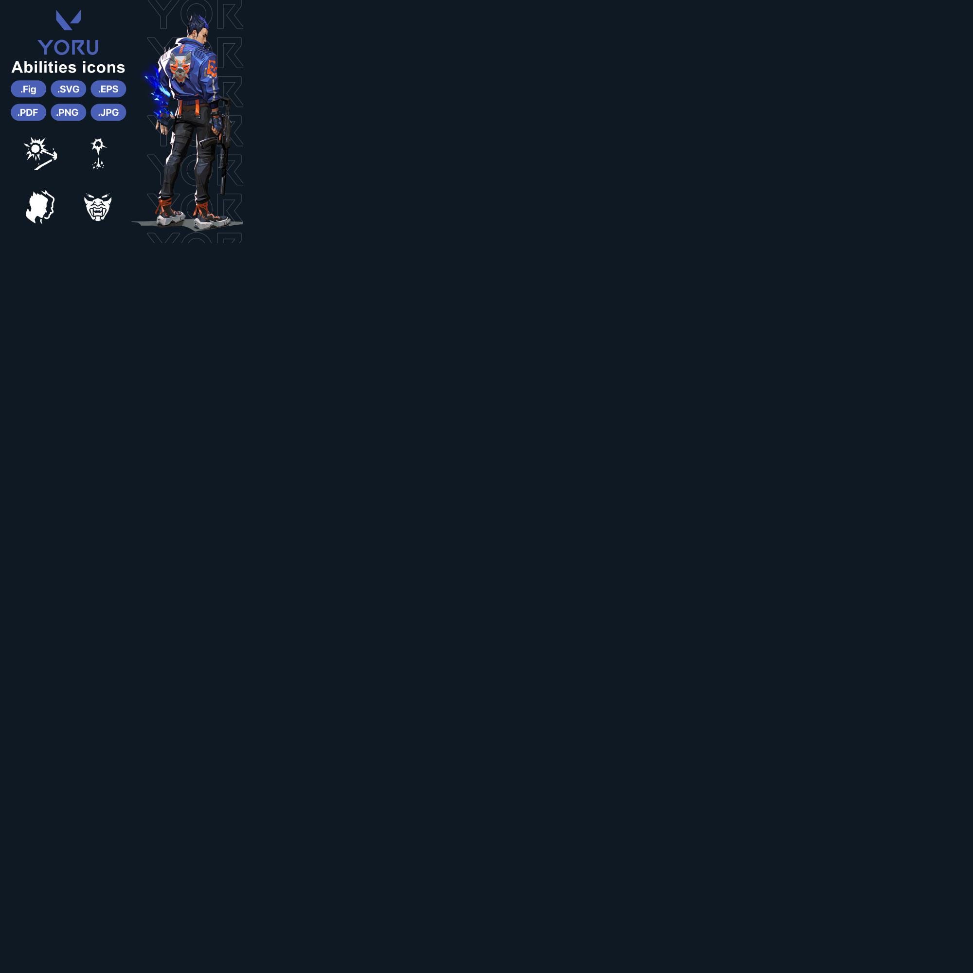 Valorant Clove Agent Abilities Icons - SVG PNG EPS Pdf Figma Vector ...