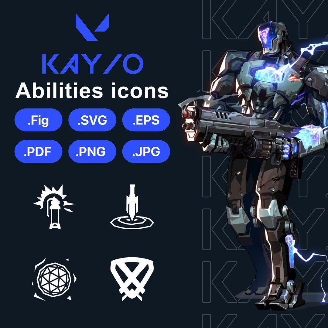 Valorant Kayo Agent Abilities Icons SVG PNG EPS Pdf Figma Vector Logo ...