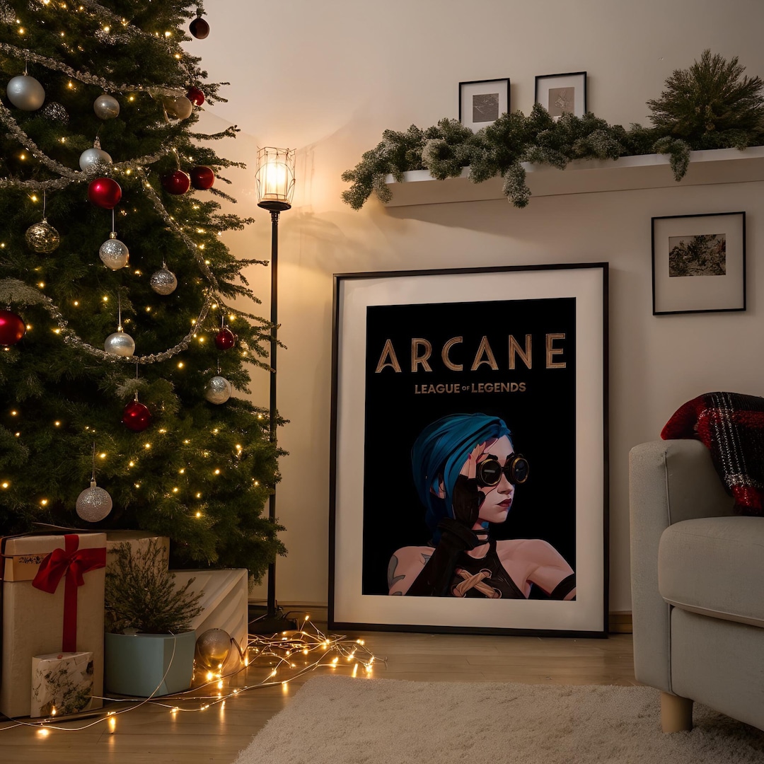 Riot Arcane Poster - Jinx - Gaming Wall Art - League of Legends Art ...