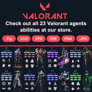Valorant Neon Agent Abilities Icons - SVG PNG EPS pdf Figma Vektor Logo ...