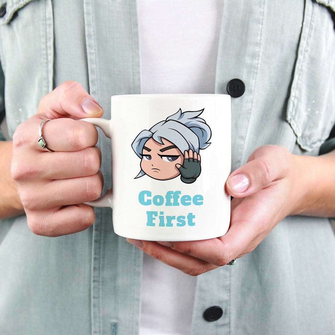 Valorant Jett "coffee First" 11oz Ceramic Mug - Gaming Inspired ...
