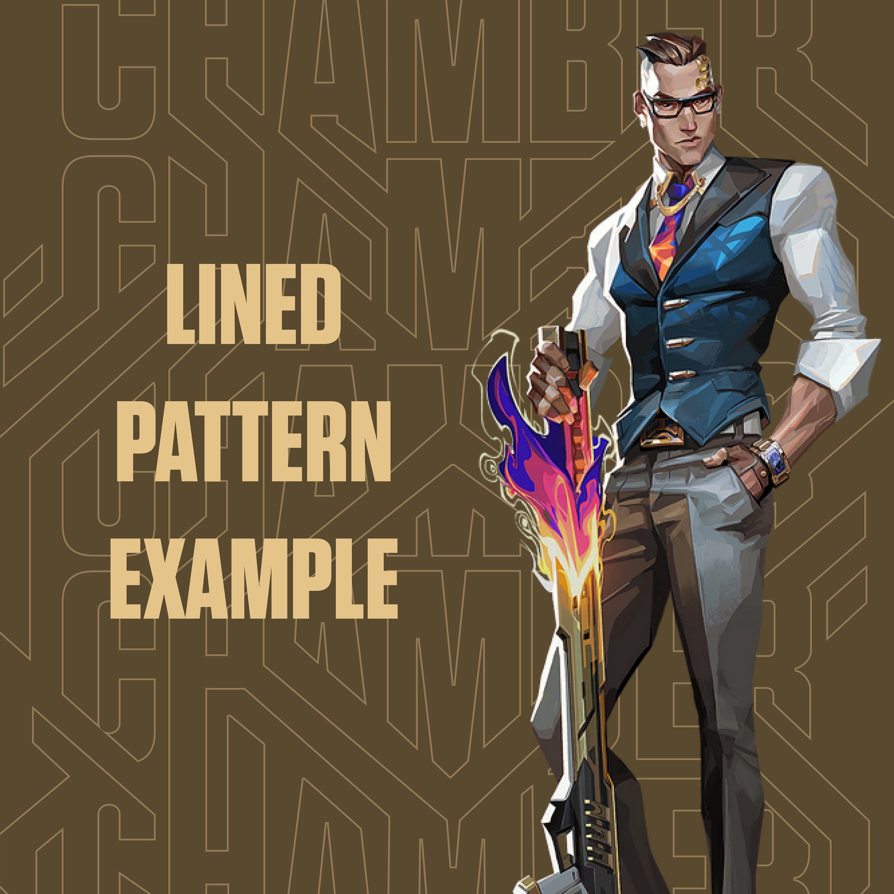 Valorant Chamber Agent Pattern Design SVG EPS PDF Png Riot Games ...