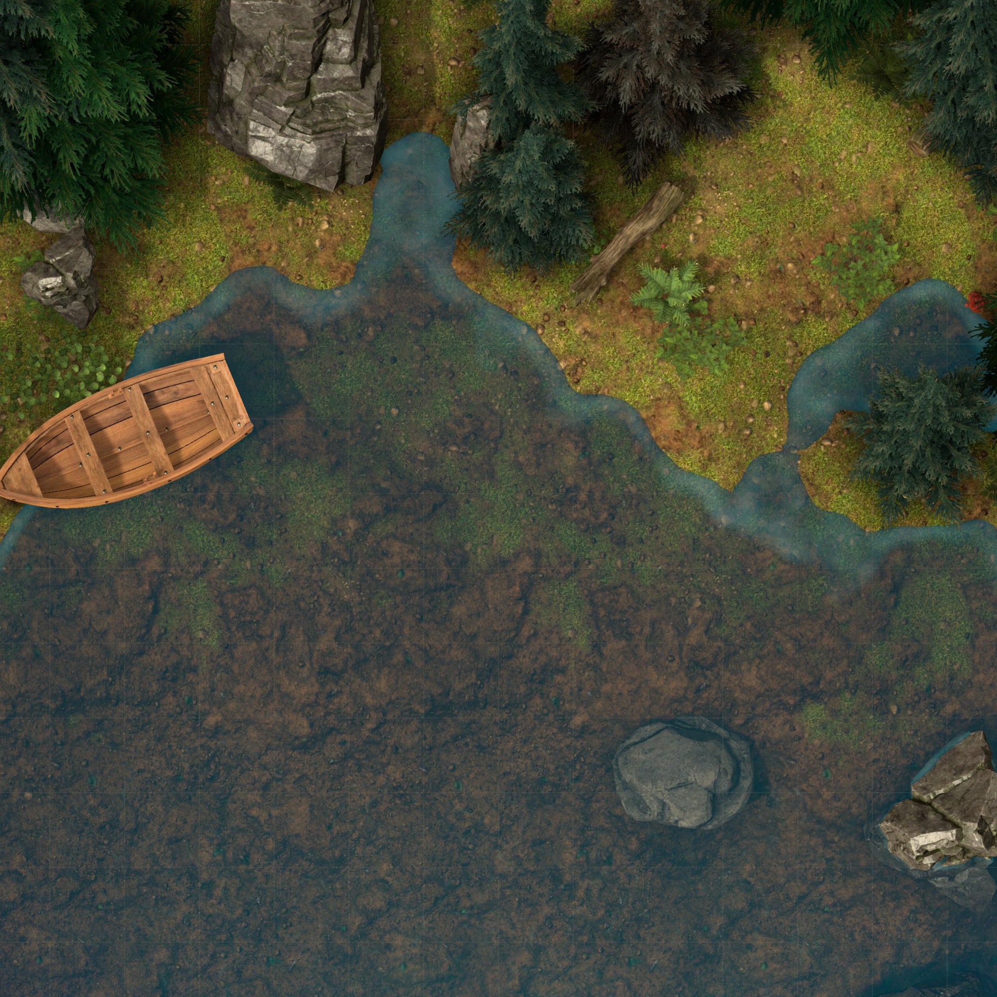 8K Forest Lake Battle Map Dnd Battle Map D&D Battlemap - Etsy