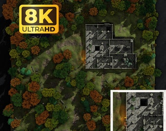 Forest Battle Map, Dnd Battle Map, D&D, Battlemap, Dungeons and Dragons ...
